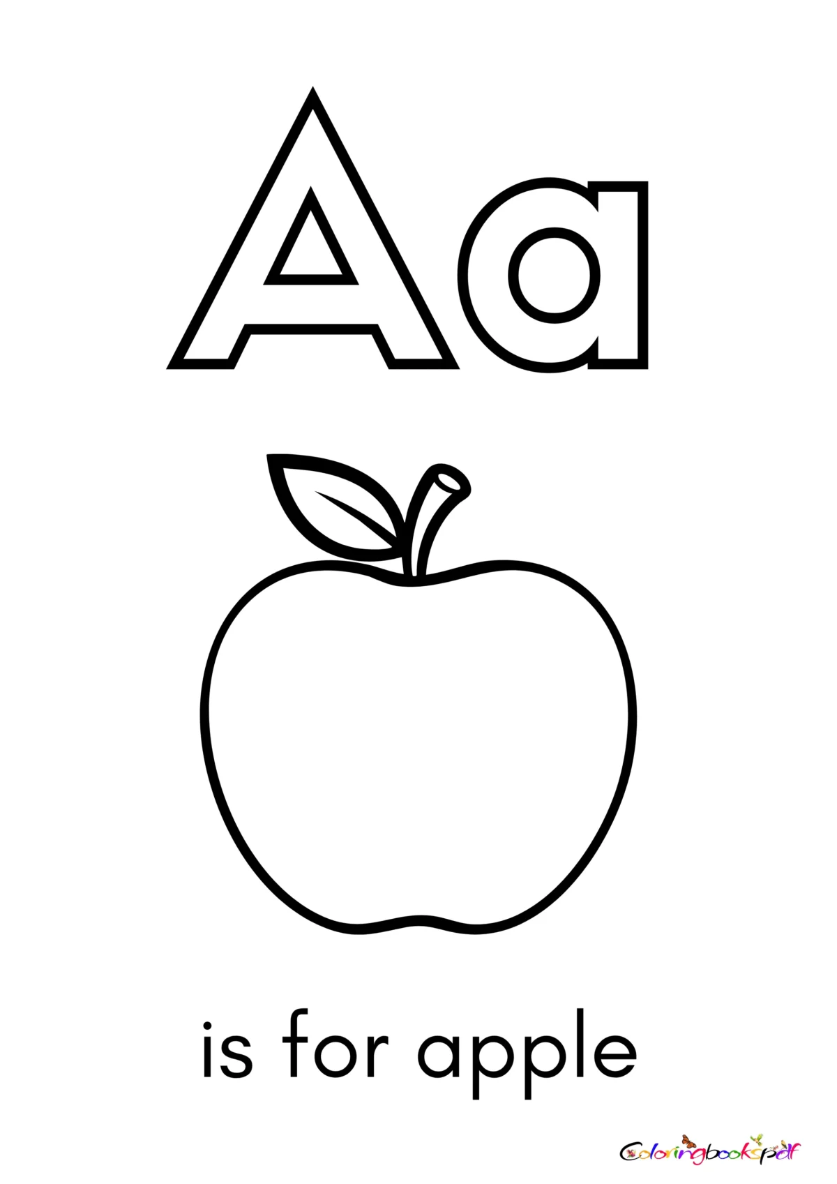 Alphabet Coloring Book for Kids Free Printable PDF