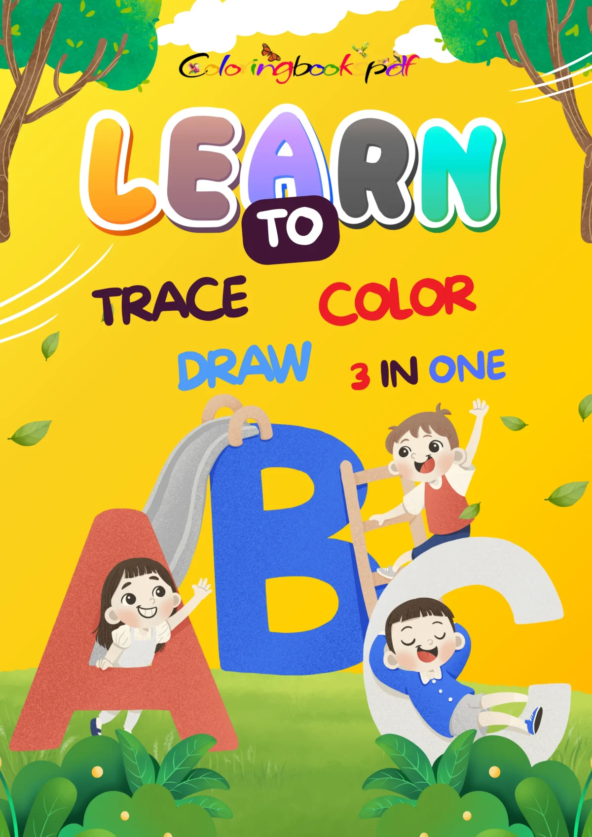 Alphabet Trace Color Draw Activities | Printable PDF